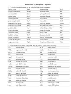 Nomenclature Binary Ionic Compounds Nomenclature Binary Ionic Compounds Pdf PDF PRO