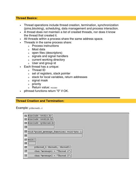 Thread Basics Pdf Thread Computing Computer Architecture