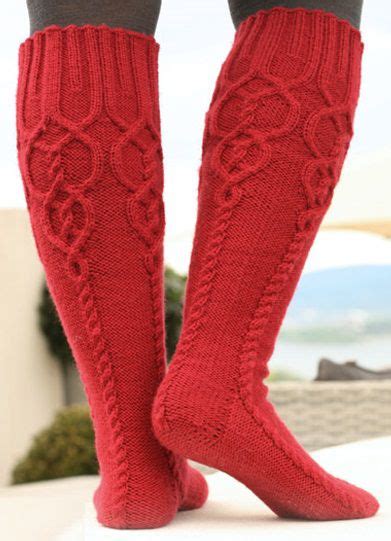 Вязаные гольфы «Celtic Red»