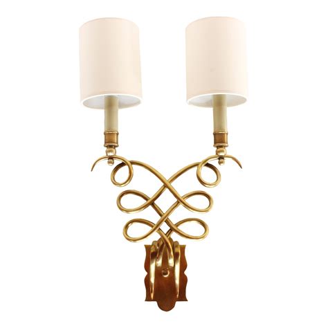 Catherine Brass Double Socket Sconce Chairish