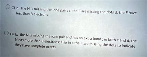 The Correct Lewis Structure For Nitrogen Trifluoride Nf3 Is Shown A For Each Of The Other