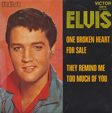 Elvis Presley One Broken Heart For Sale Mai