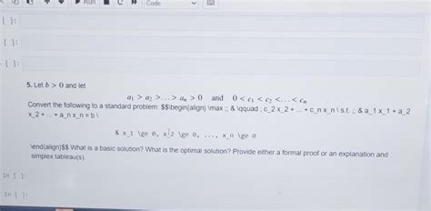 solved 5 let b 0 and let a1 a2 … an 0 and 0