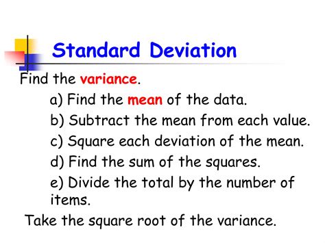 Standard Deviation Ppt Standardized Testing Educational Assessment