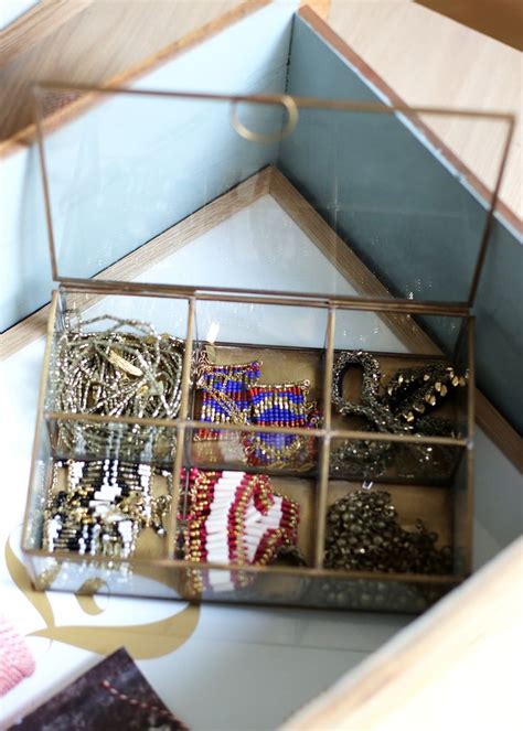 Collection Mode Femme Idée Pour Ranger Ses Bijoux Boîte à Bijoux En Verre Organisation De