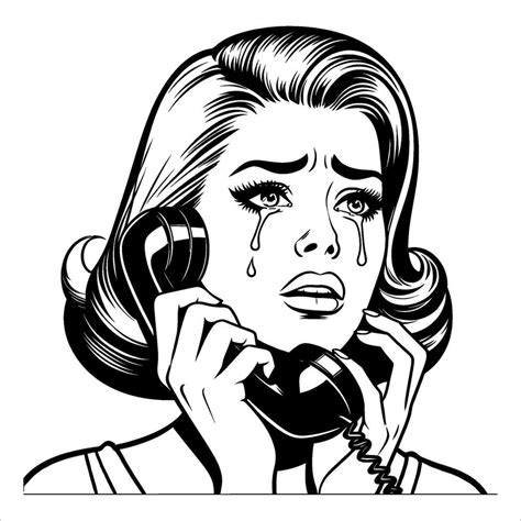 Pop Art Girl Crying