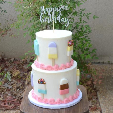 Popsicle Cake For A Fun Ice Cream Birthday Party Popsicle Birthday