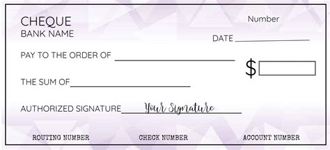 Free Printable Check Template Customize Online