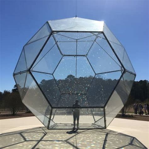 Dodecahedron Sculpture In Midair At Sunset Strip Bespoke Art Display