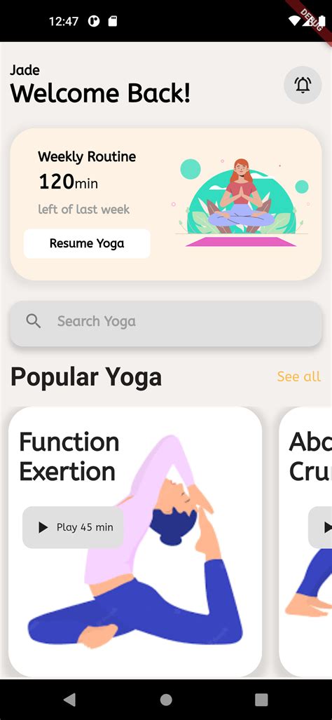 GitHub Ambedgar Yoga App Yoga App UI Build In Flutter Flutter