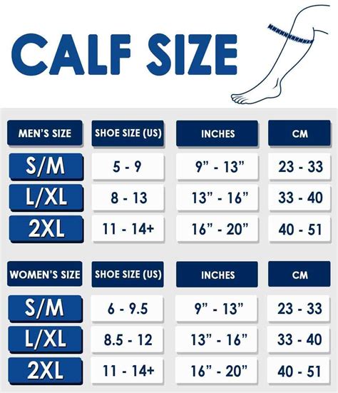 Compression Sock Size Chart Support Sock Socks Chart Measure