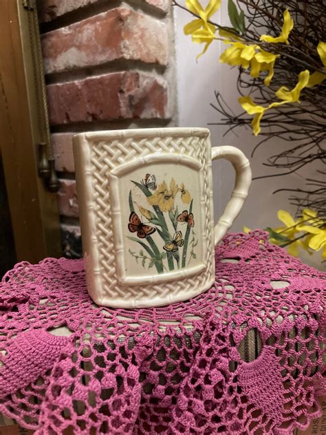 Vintage Butterfly Mug Etsy