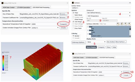 Singular Value Decomposition Reduced Order Model For Battery Module