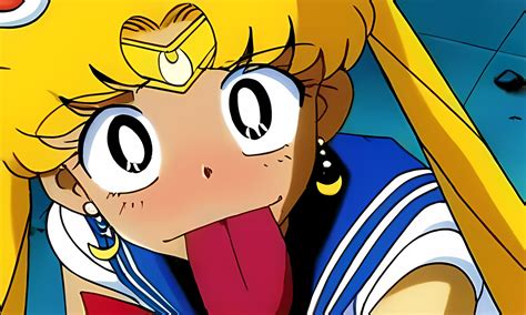 Anime Screencap Tongue Out Pine Tree T Box By