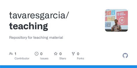 Github Tavaresgarciateaching Repository For Teaching Material