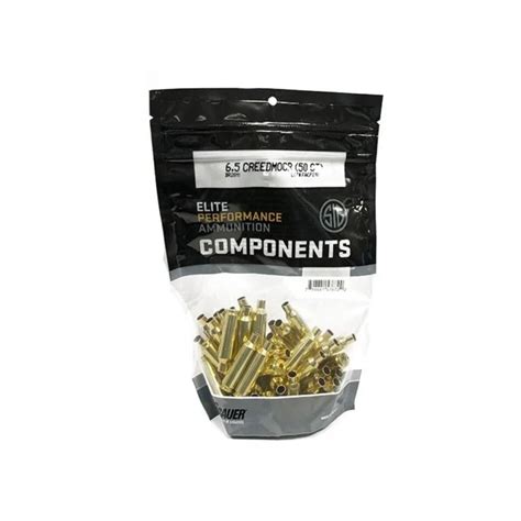 Sig Sauer Unprimed Brass Rifle Cartridge Cases 6mm Creedmoor 50ct Tacti Cool Guns Ammo And Gear