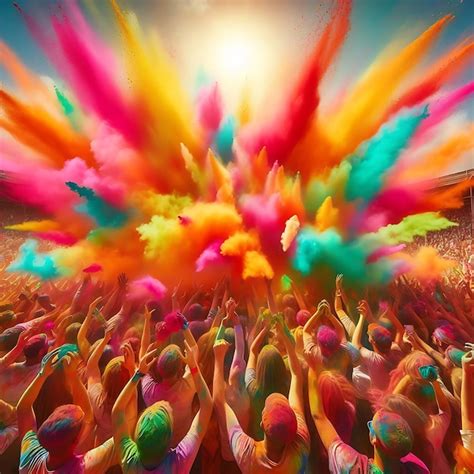 Premium Photo Holi Colours