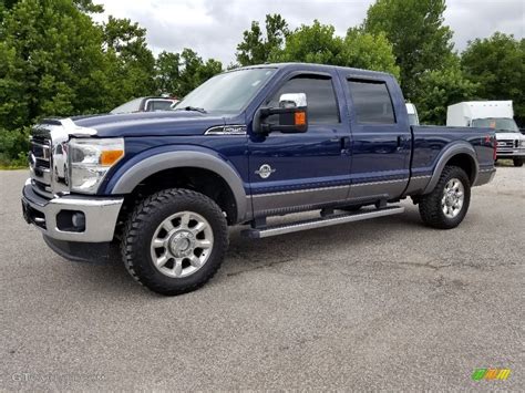 2011 Dark Blue Pearl Metallic Ford F250 Super Duty Lariat Crew Cab 4x4
