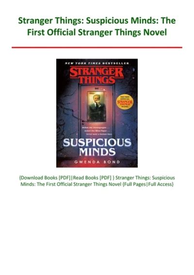 Get Stranger Things Suspicious Minds The First Official Stranger