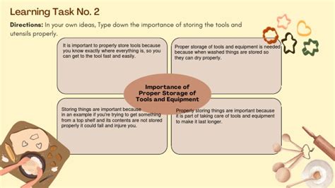 Storing Of Tools And Equipment Learning Task No2 Pdf