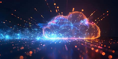 Premium Photo Cloud Services Data Centers Interconnected Clouds Concept Data Center Efficiency