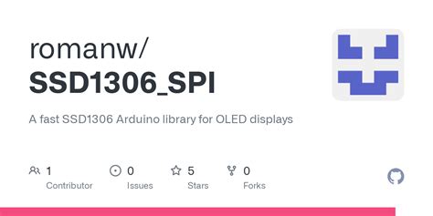 Ssd1306 Spi Examples Ssd1306 Spi Benchmark Ssd1306 Spi O At Master · Romanw Ssd1306