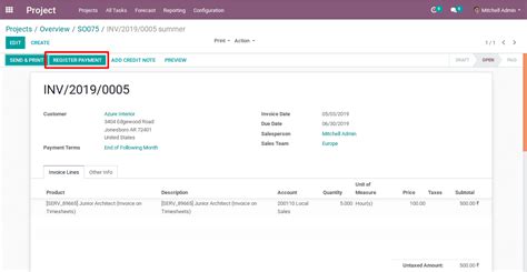 How To Invoice A Project In Odoo V How To Invoice A Project In Odoo V