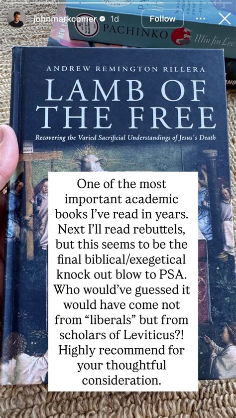 John Mark Comer And Penal Substitutionary Atonement The Heart Of The