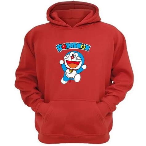 Polerón Canguro Doraemon Rojo Talla M Unisex Lider