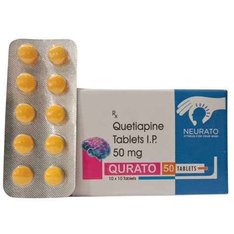 Qurato 50 Tablets Quetiapine 50mg For Schizophrenia And Bipolar Disorder