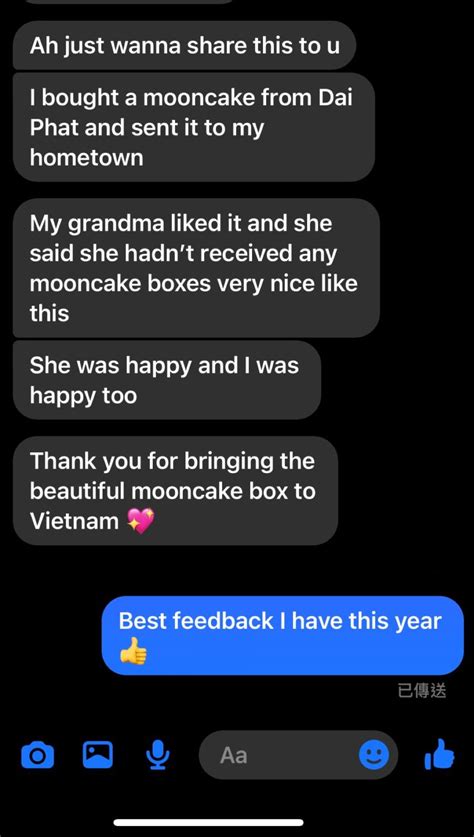 Hao Chuan Hsieh On Linkedin Received Such A Wonderful Response From A Customer Moon Cake In