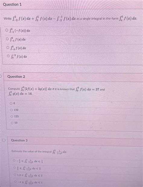Solved Question 1 Write ſ²₂ ƒ x dx ² ƒ z dz ƒ ƒ Chegg com