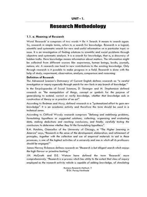 Business Research Method Final Correctedw Pdf