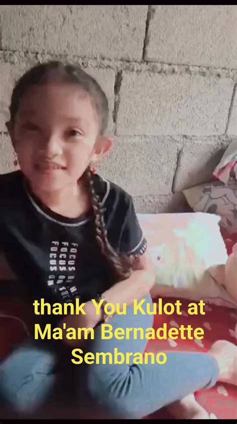 Thank You Ako Si Kulot At Maam Bernadette Sembrano Aguinaldo Sa Birthday Greetings Sakin ️ ️ ️