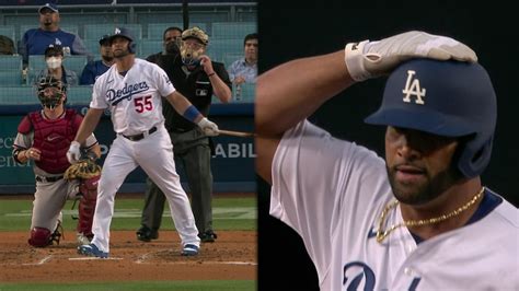 Albert Pujols Hits 1st Hr With Dodgers Curtain Call 05 20 2021 Los Angeles Dodgers