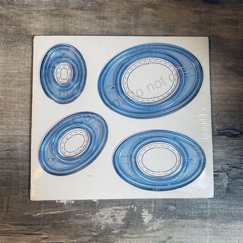 Creative Memories Custom Cutting System Oval Patterns And Sizing Template