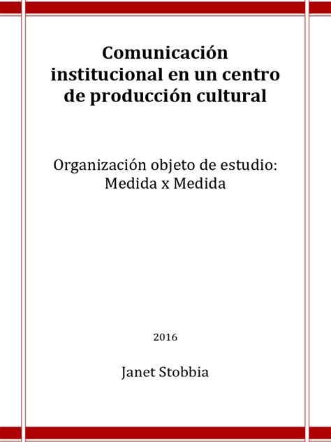 Janet Stobbia Pdf Comunicación Sociedad