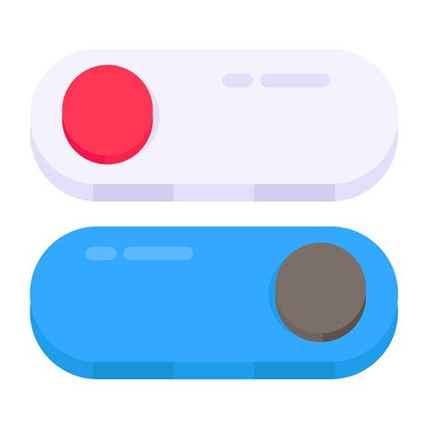 A Creative Design Icon Of Toggle Buttons 36266785 Vector Art At Vecteezy