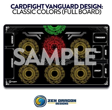 Cardfight Vanguard Full Board Layout Custom Playmat Etsy