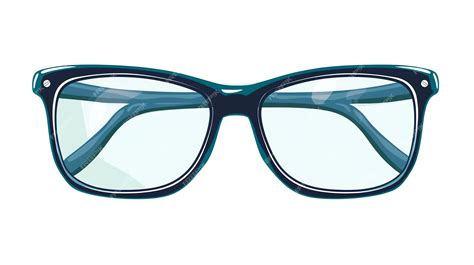 Black Plastic Framed Glasses With A Rectangular Lenses The Glasses Are