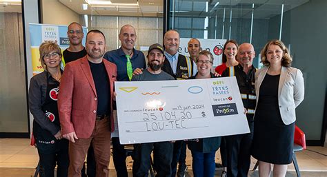 Lou Tec Successfully Organizes Its Second Leucan Shaved Head Challenge Lou Tec