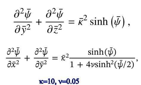solution to the poisson boltzmann equation general discussion freefem