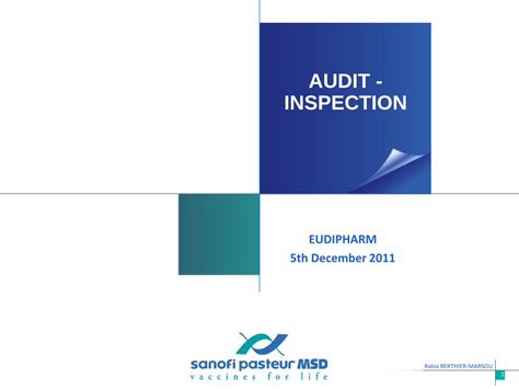Pdf Audit Inspection Eudipharm · Pharmacovigilance Audit