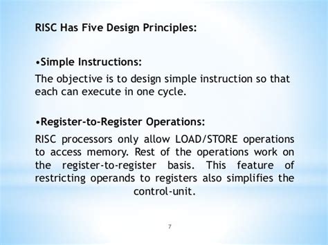 Risc Reduced Instruction Set Computer