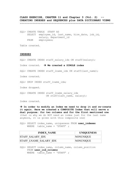 class exercise chapter 11 and chapter 3 vol 2
