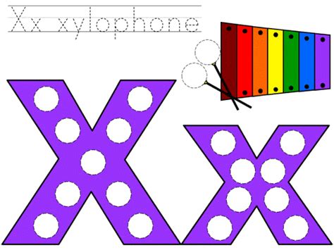Letter X Dot Art