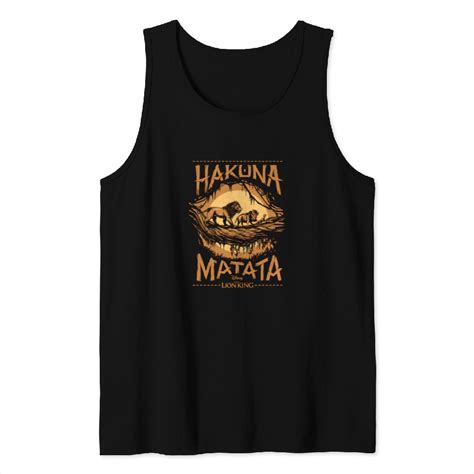 Disney The Lion King Live Action Hakuna Matata Sunset Poster Tank Tops