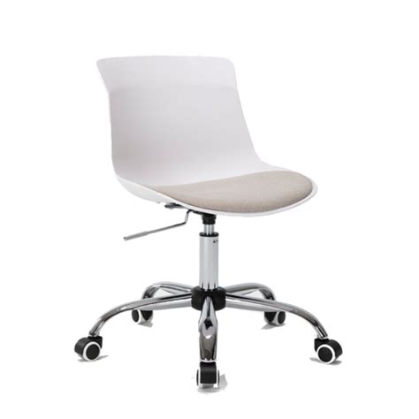 Silla De Oficina Ofik 1007 Eames Asiento Acolchonado Y Base Cromada