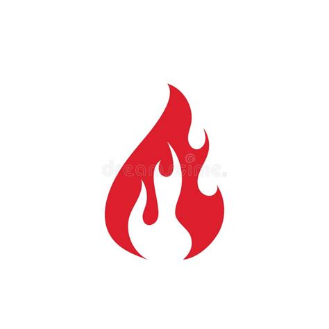Fire Flame Vector Illustration Design Template Image Stock Vector