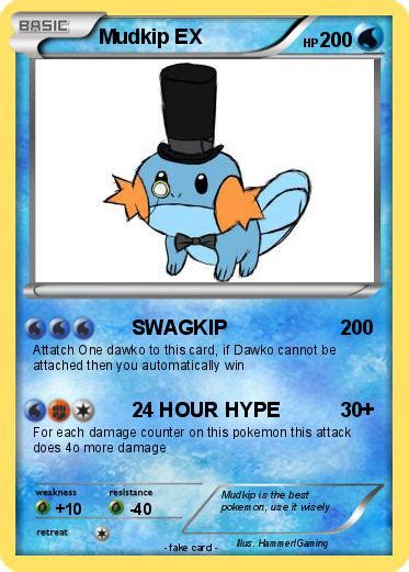 Pokémon Mudkip Ex 19 19 Swagkip My Pokemon Card